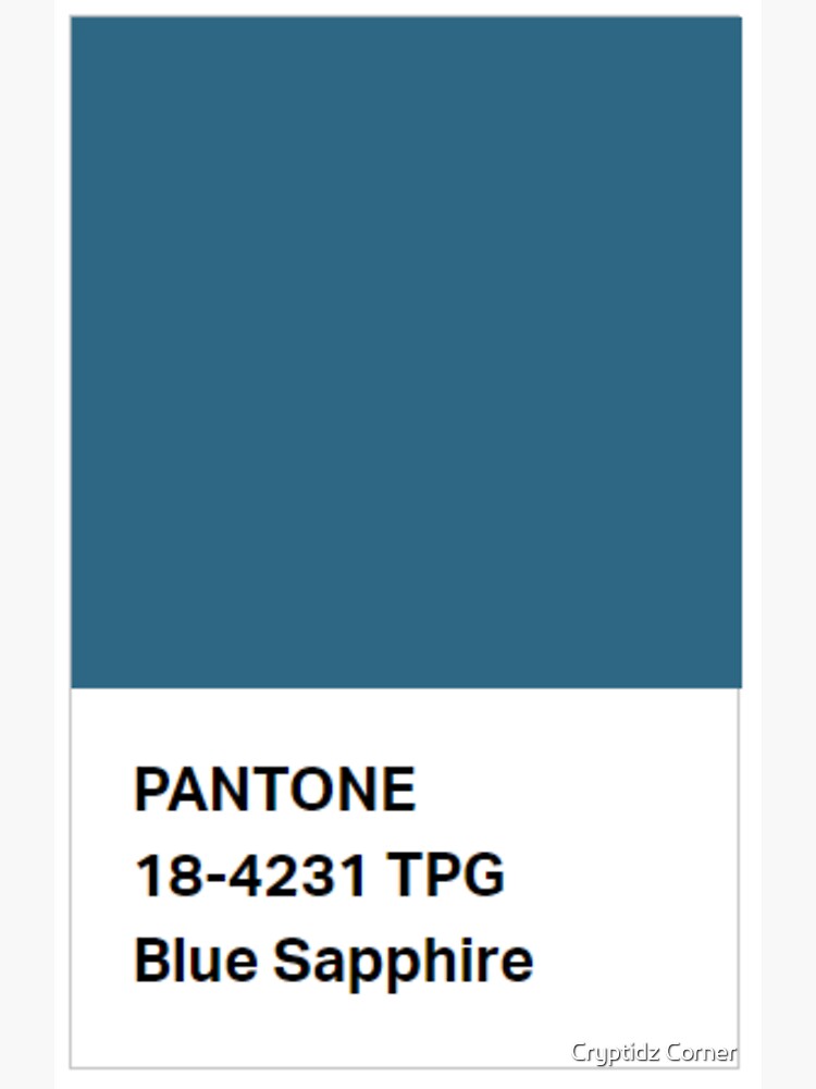 "Pantone Colour 18-4231 TPG Blue Sapphire" Sticker for Sale by ...
