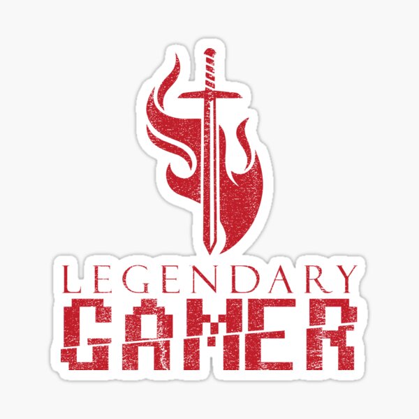 Pegatina «Juego de roles Legendary Gamer Gaming PC Amante de los ...
