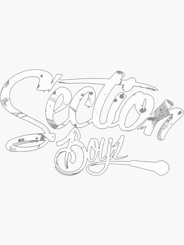 "Section Boyz" Sticker for Sale by ASHXOX | Redbubble
