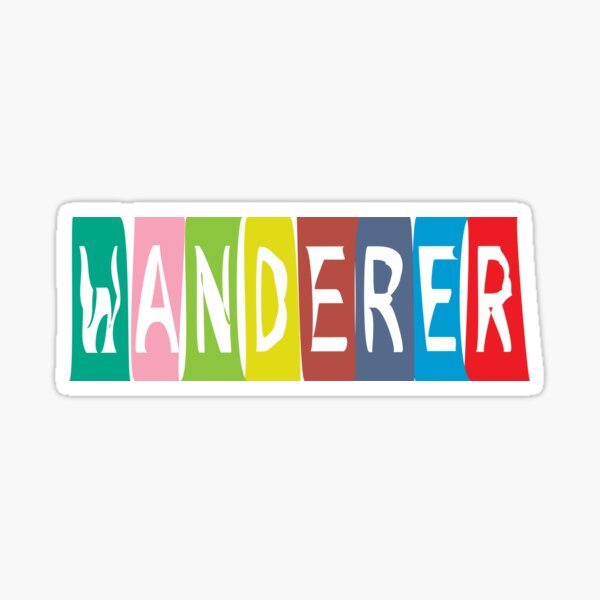 "The Wanderer " Sticker by ilo27 | Redbubble