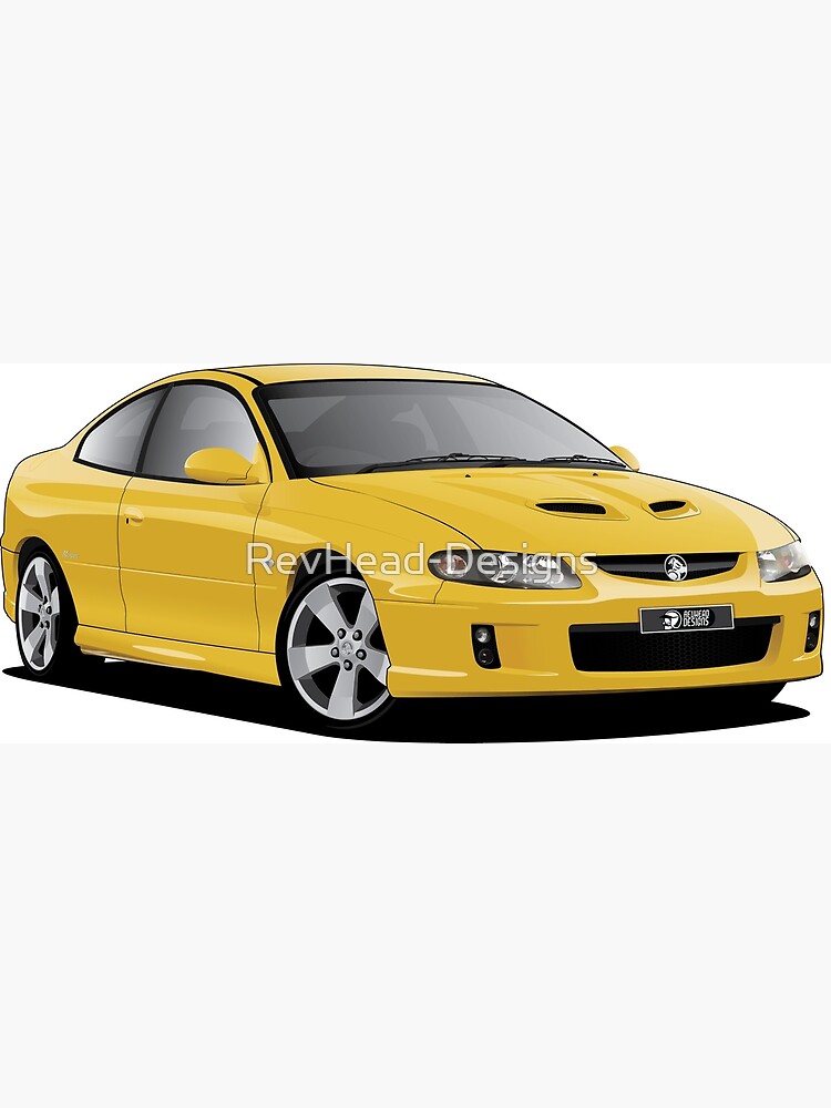 "Monaro CV8Z - Devil Yellow" Art Print for Sale by RevHead-Designs ...