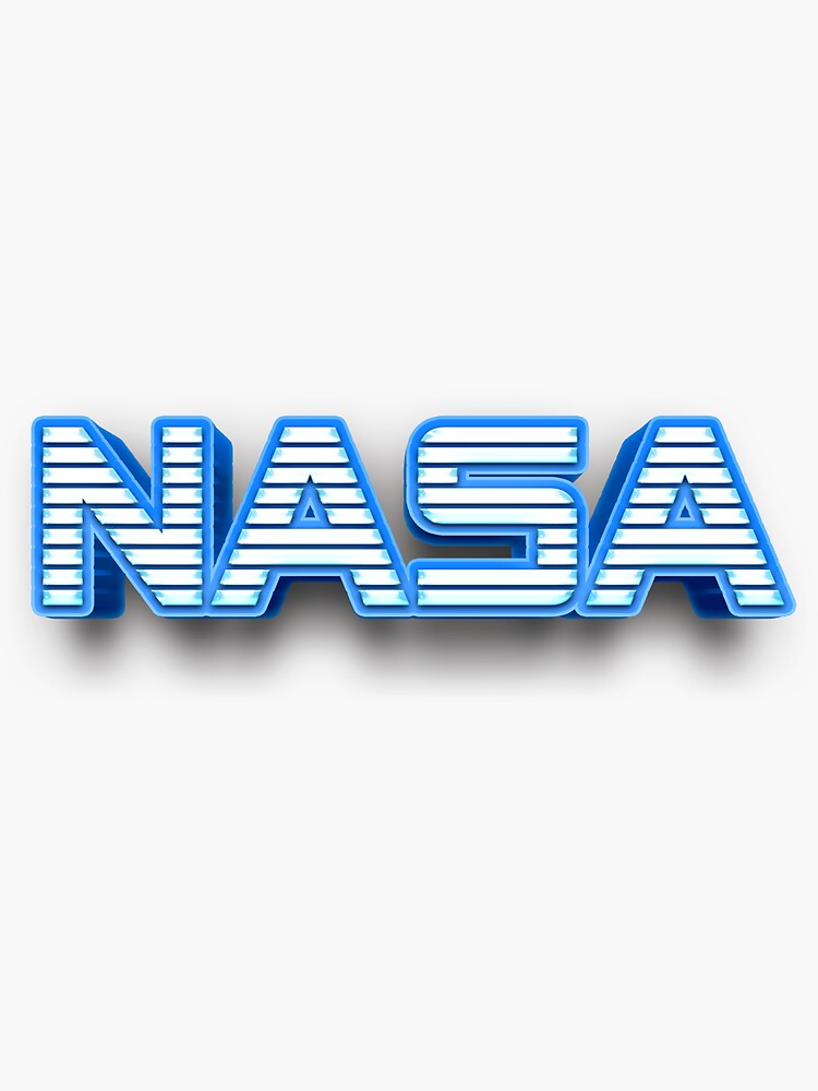 "Different Design NASA Word" Sticker for Sale by numangg | Redbubble