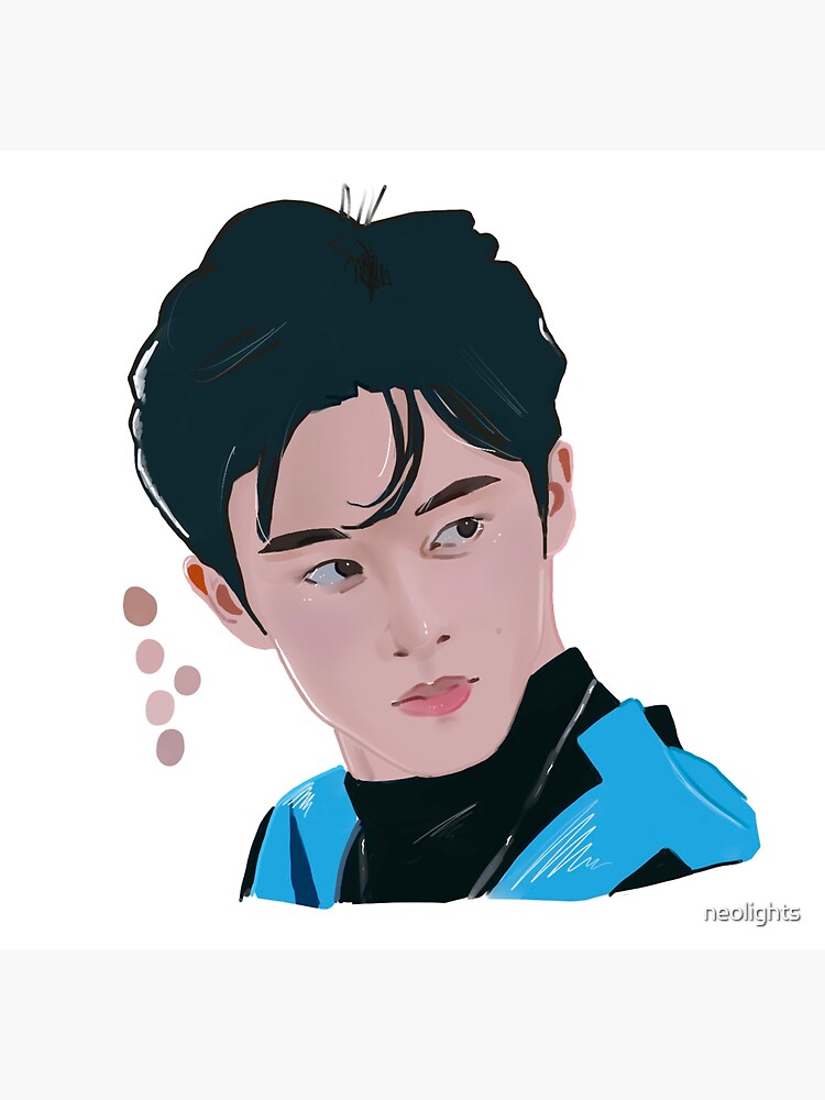 "NCT Mark Regular fanart" Sticker for Sale by neolights | Redbubble