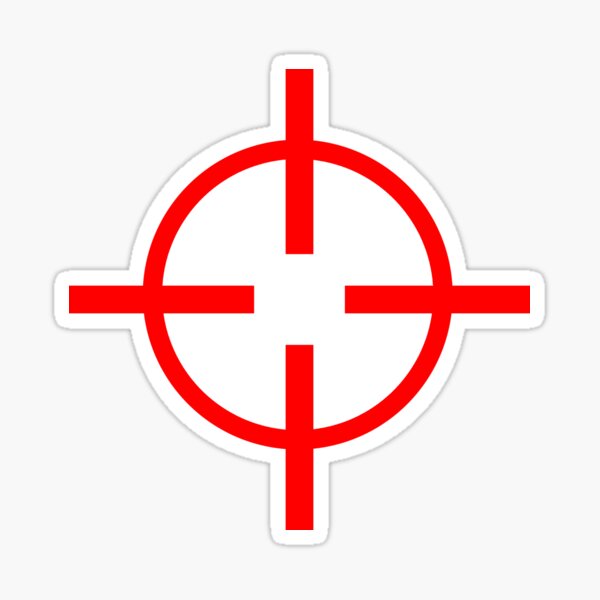 "Crosshair" Sticker for Sale by Samboid | Redbubble
