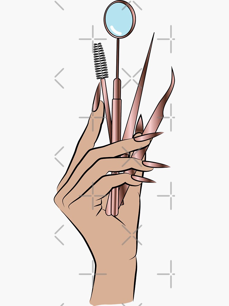 "Lash artist tools" Sticker for Sale by savanamms6 | Redbubble