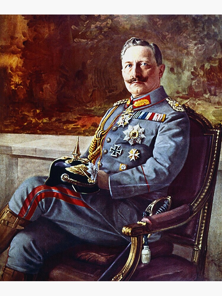 "Kaiser Wilhelm II, 1914 seated portrait" Art Print for Sale by ...