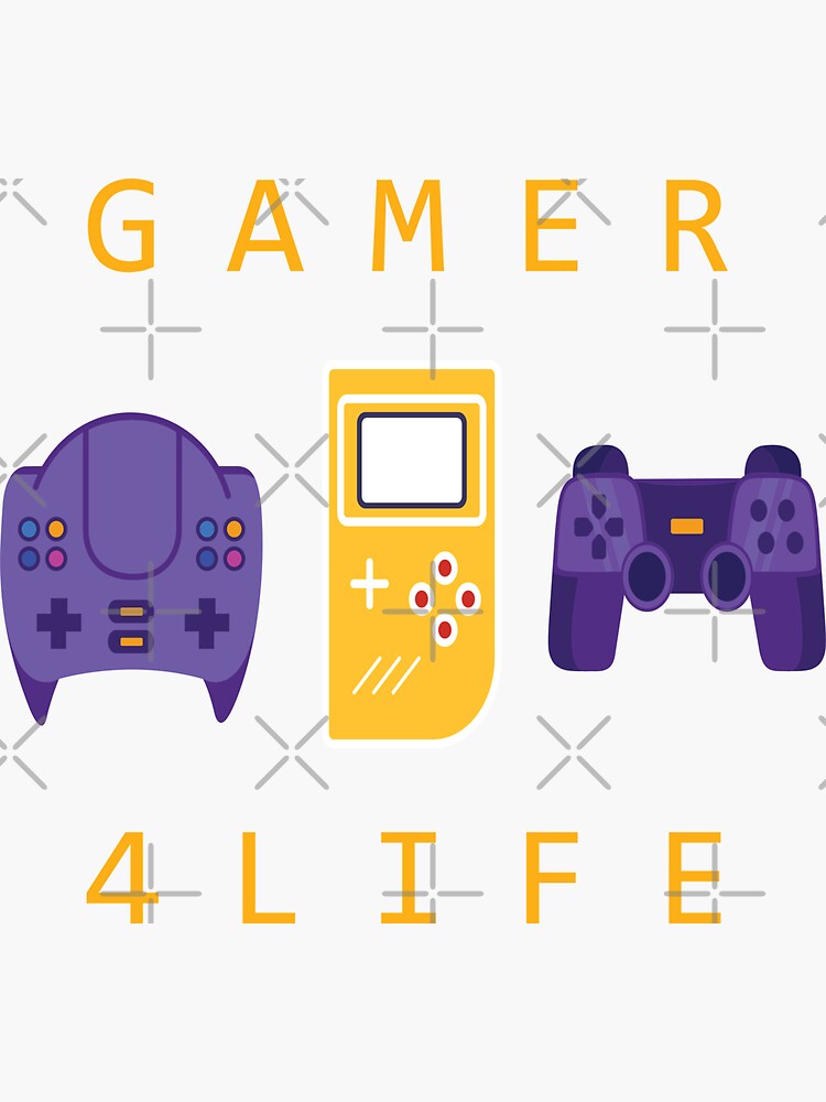"Gamer 4 Life - for every real gamer!" Sticker for Sale by grektorr ...