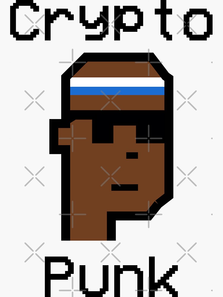 "Cryptopunk Art " Sticker for Sale by AnderTk | Redbubble