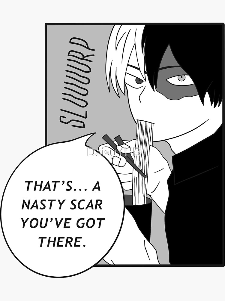 "Sassy Shoto Todoroki (My Hero Academia)" Sticker for Sale by DaisyYHB ...