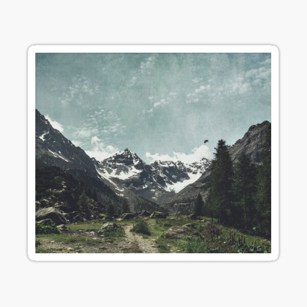 "High Valley Italian Alps" Sticker for Sale by DyrkWyst | Redbubble