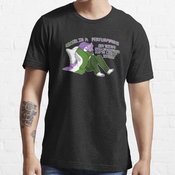 "GENDER IS A CANCELLED PERFORMANCE GENDERQUEER PRIDE" T-shirt for Sale ...