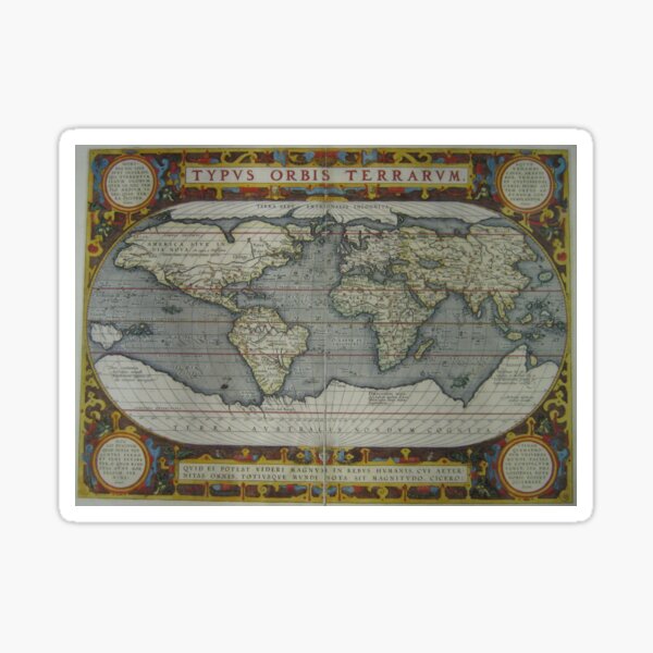 "Terra Incognito Cognito" Sticker for Sale by Teerlinck | Redbubble