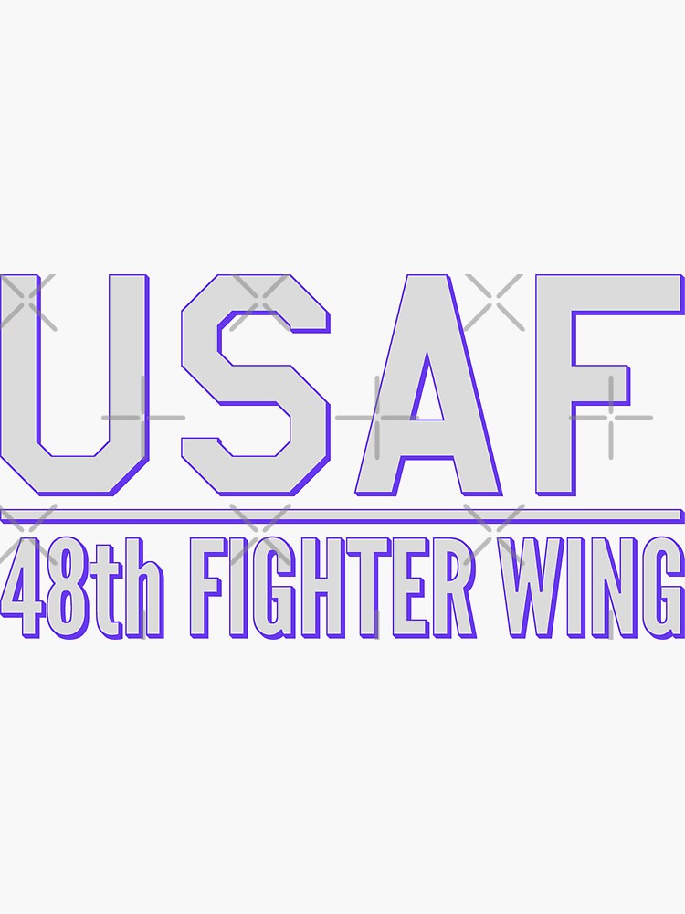 "USAF 48TH FIGHTER WING UNITED STATES AIR FORCE" Sticker by ...