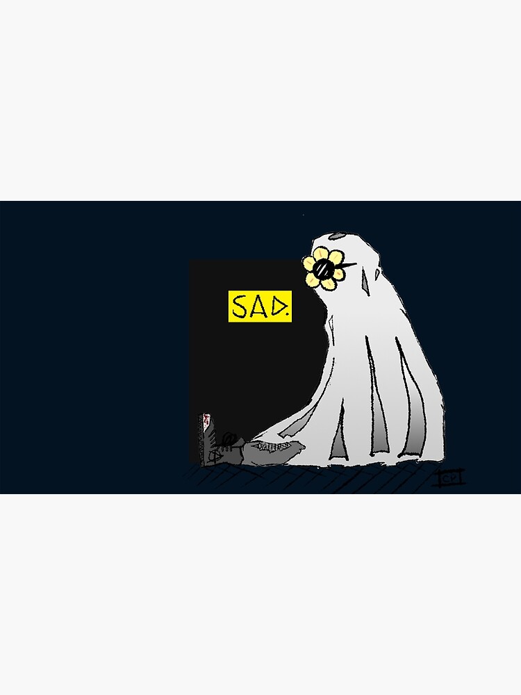 "Sad Ghost art " Poster by cri5pyarts | Redbubble