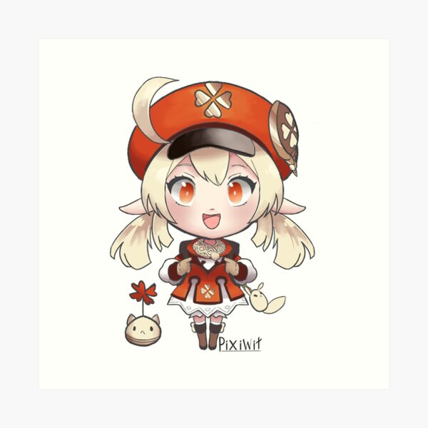 "Klee chibi (Genshin Impact)" Art Print for Sale by Pixiwit | Redbubble