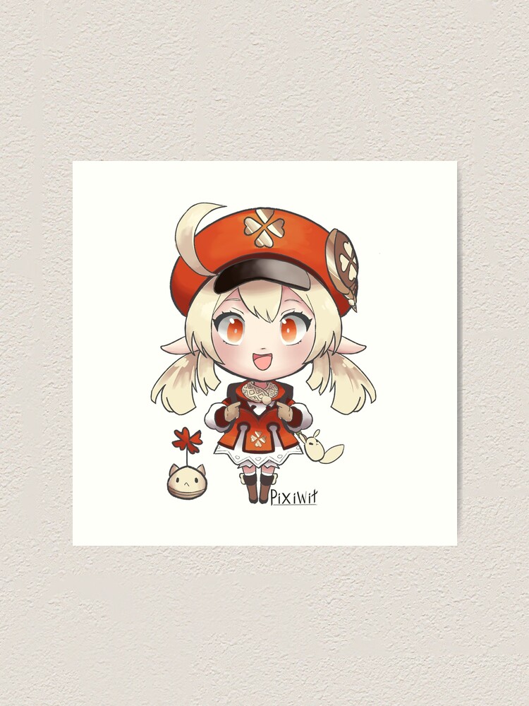 "Klee chibi (Genshin Impact)" Art Print for Sale by Pixiwit | Redbubble