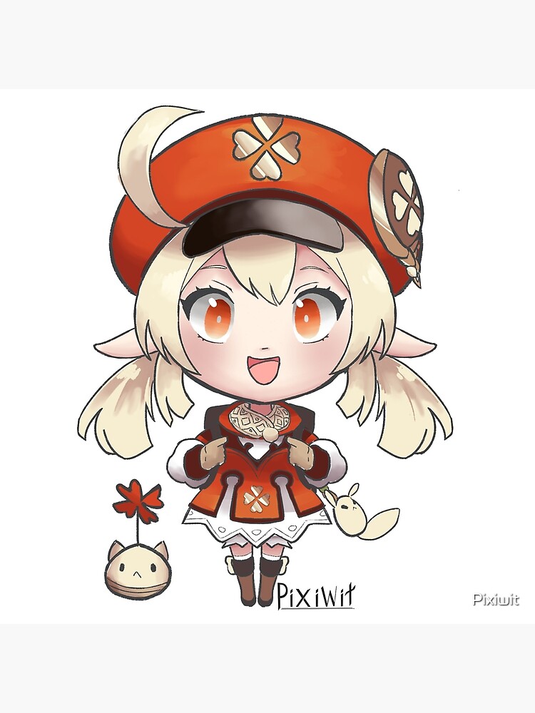 "Klee chibi (Genshin Impact)" Art Print for Sale by Pixiwit | Redbubble