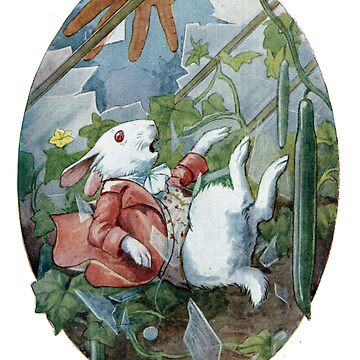 "Cute Vintage Rabbit: The White Rabbit by Margaret W. Tarrant" Art ...