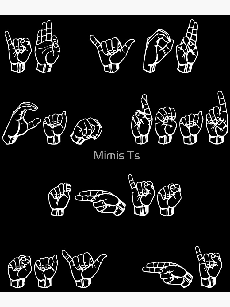 "ASL (American Sign Language) Tshirt -If you can read this ..." Poster ...