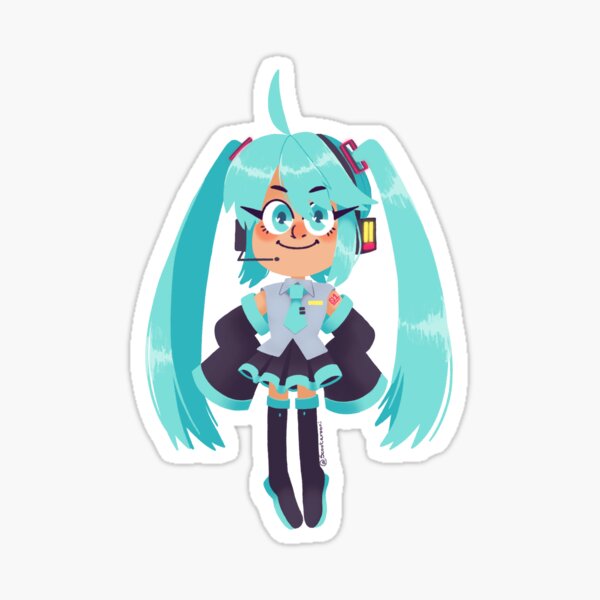 "V2 Hatsune Miku" Sticker for Sale by Scootarooni | Redbubble