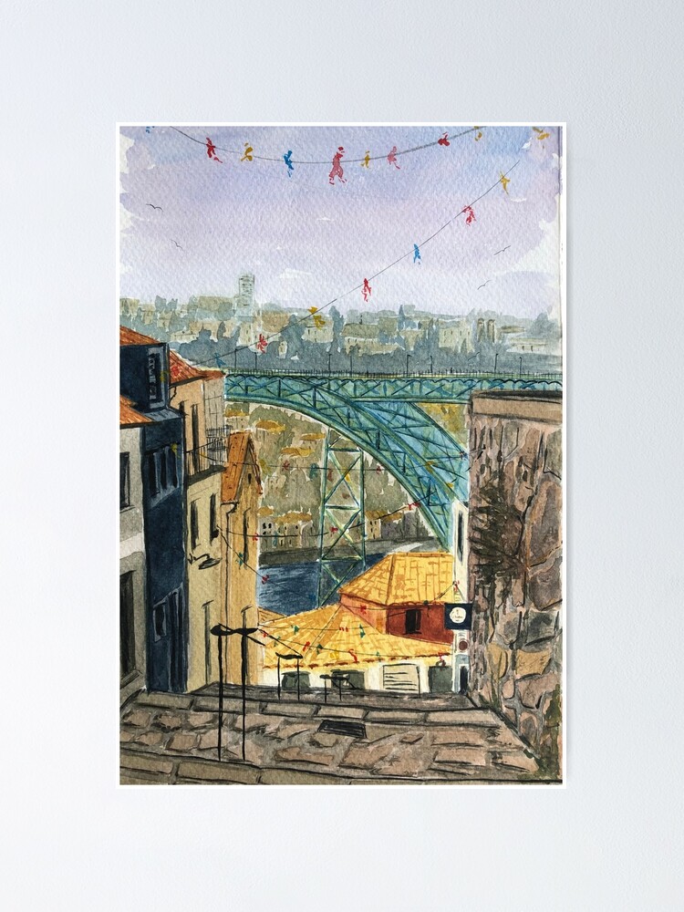 "Portugal, Porto, D.Luís Bridge" Poster for Sale by LocalsArtBrand ...