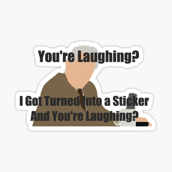 Pegatina «Te estas riendo? Joker Meme» de danielwebb689 | Redbubble