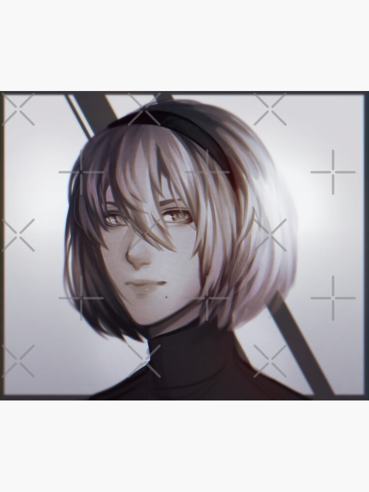 "Nier Automata 2B Portrait" Poster for Sale by Chacken | Redbubble