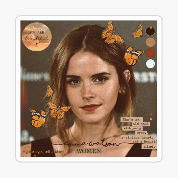 "Emma Watson" Sticker for Sale by alefilmzz | Redbubble