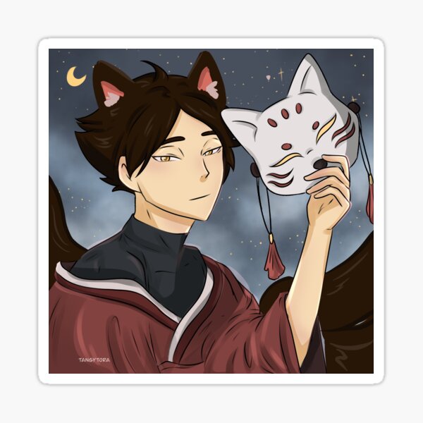 "Suna Rintarou Kitsune AU" Sticker by TangyTora | Redbubble