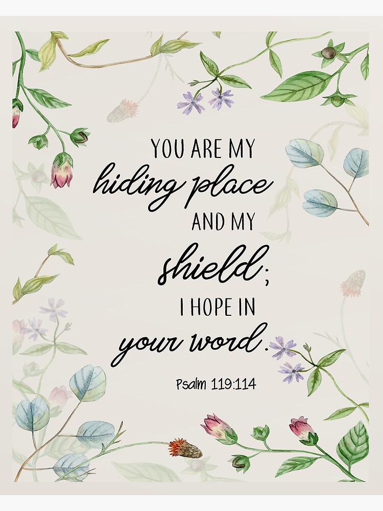 "Psalm 119: 114" Metallbild von della95 | Redbubble