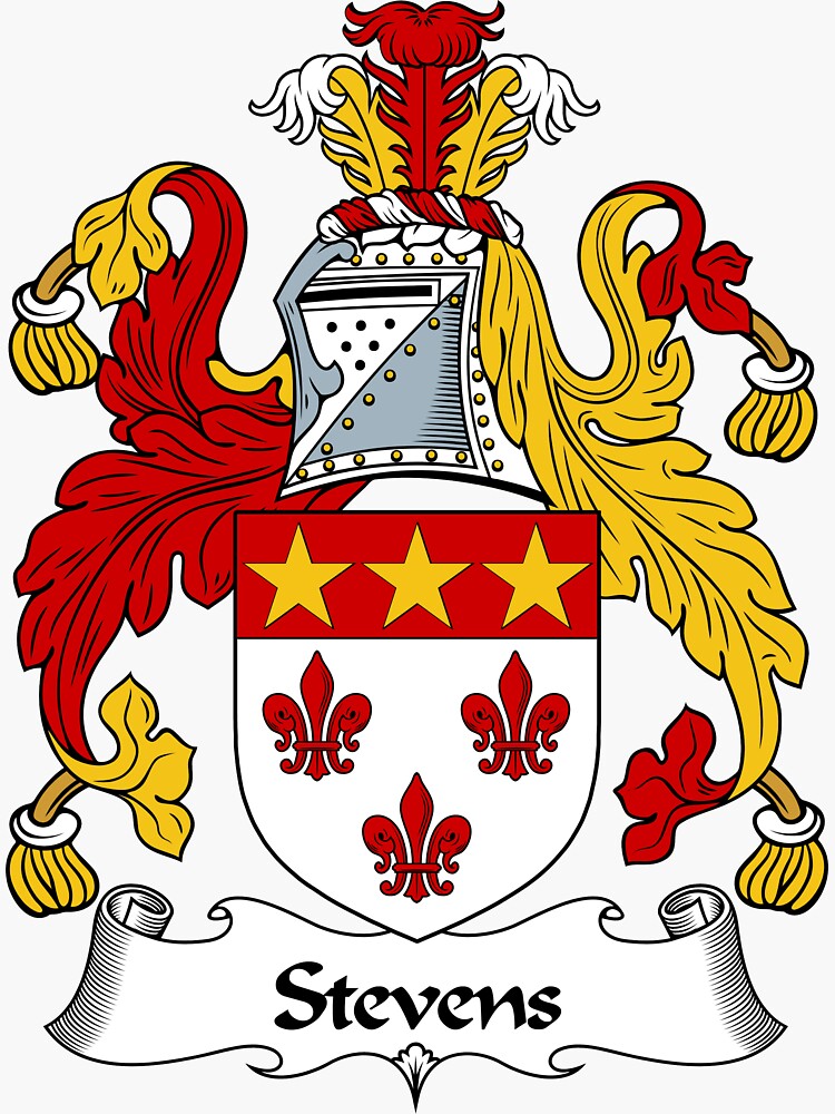 "Stevens Coat of Arms / Stevens Family Crest" Sticker for Sale by ...