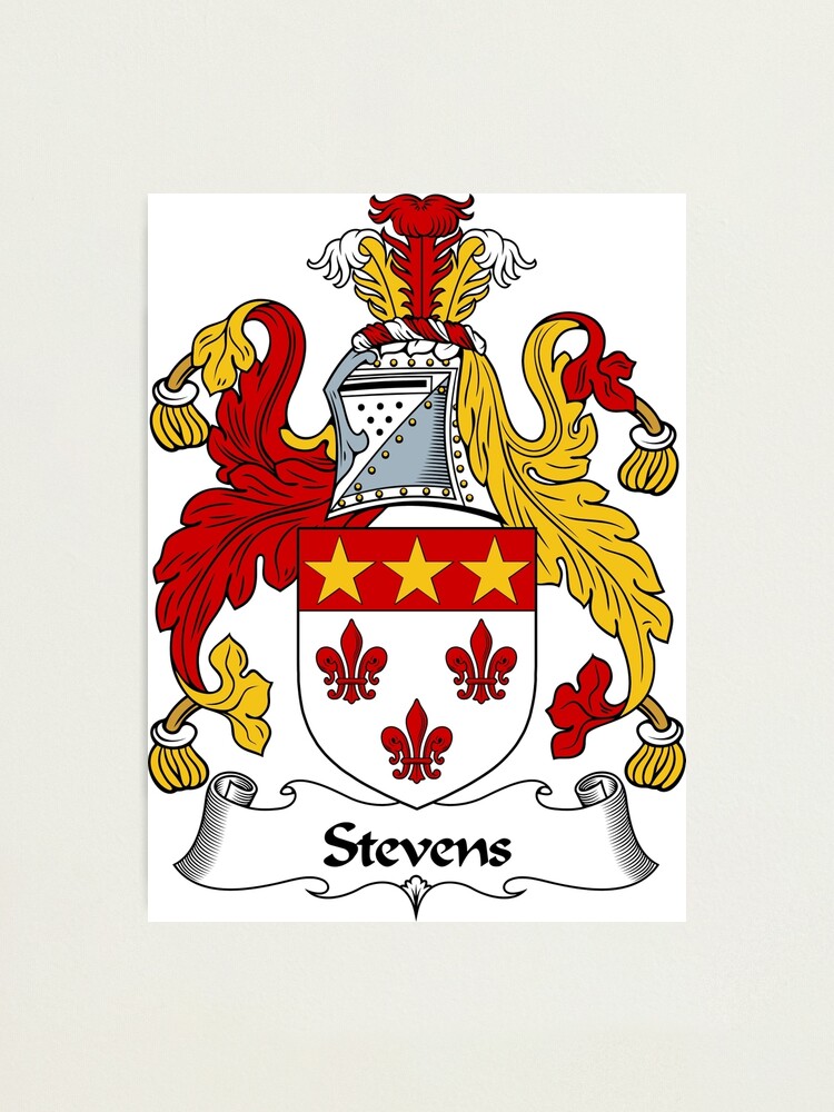 "Stevens Coat of Arms / Stevens Family Crest" Photographic Print for ...