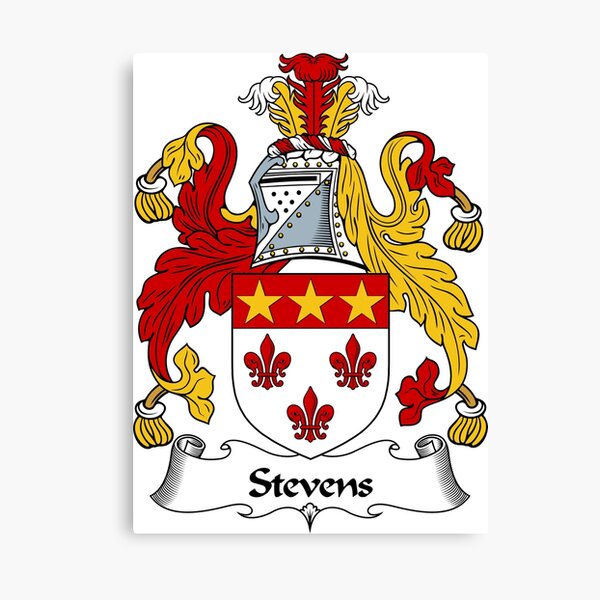 "Stevens Coat of Arms / Stevens Family Crest" Canvas Print by ...