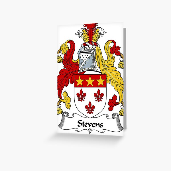 "Stevens Coat of Arms / Stevens Family Crest" Greeting Card for Sale by ...