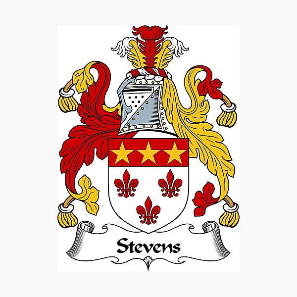"Stevens Coat of Arms / Stevens Family Crest" Photographic Print for ...