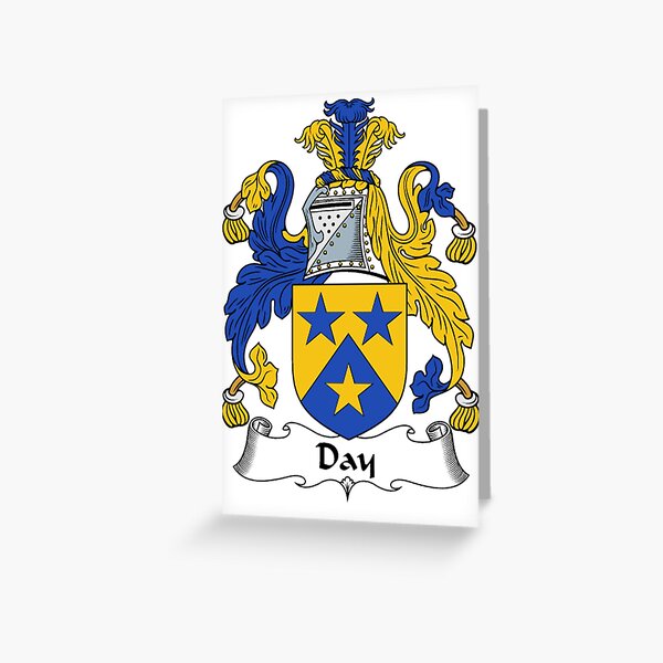 "Day Coat of Arms / Day Family Crest" Greeting Card for Sale by ...