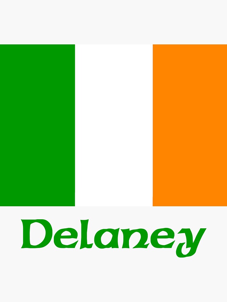 "Delaney Irish Flag" Sticker by IrishArms | Redbubble