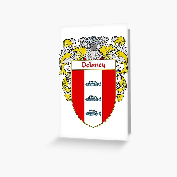 "Delaney Coat of Arms/Family Crest" Greeting Card by IrishArms | Redbubble
