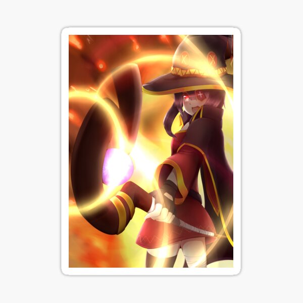 "Megumin - Explosion!!" Sticker for Sale by Kuross | Redbubble