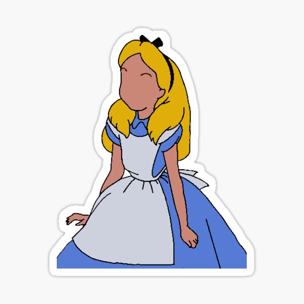 "Alice" Sticker for Sale by eva-aestheticcc | Redbubble