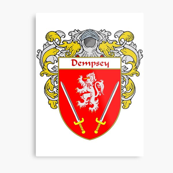 "Dempsey Coat of Arms/Family Crest" Metal Print by IrishArms | Redbubble