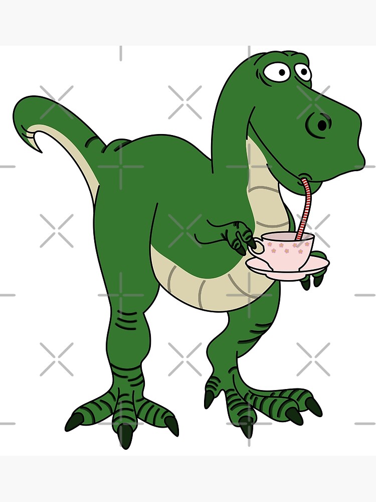 "Tea Rex" Poster for Sale by Iceyuk | Redbubble