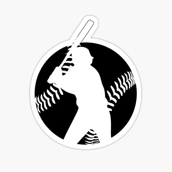 "Baseball Logo Batter Man" Sticker for Sale by Kevin094 | Redbubble