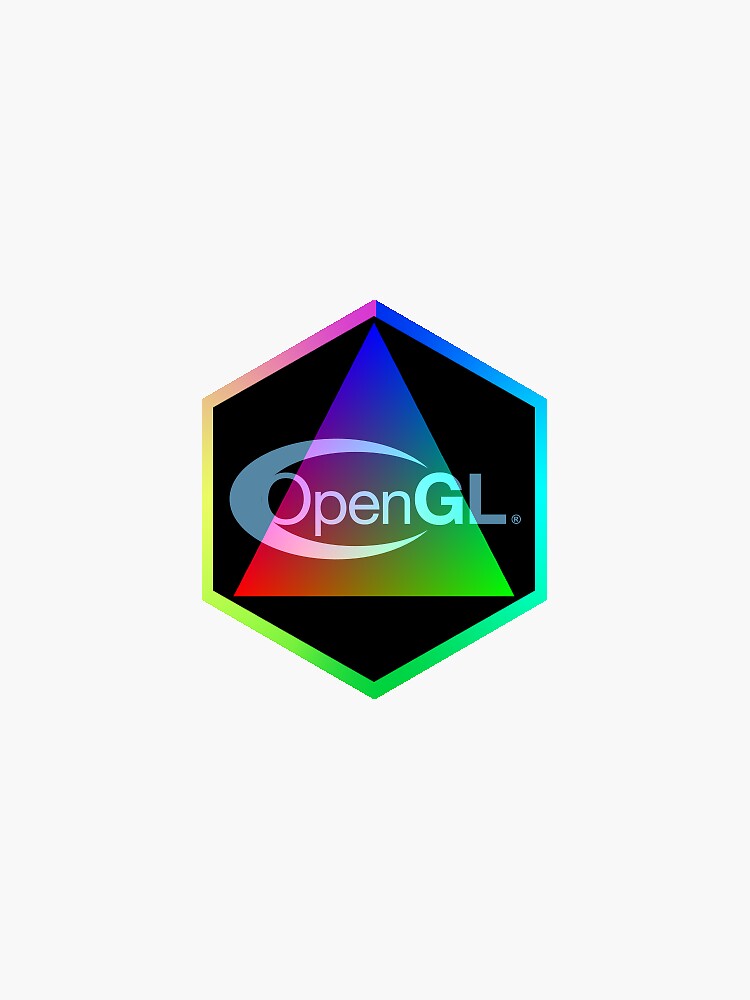 "OpenGL Hexagon" Sticker for Sale by JFKsStickers | Redbubble
