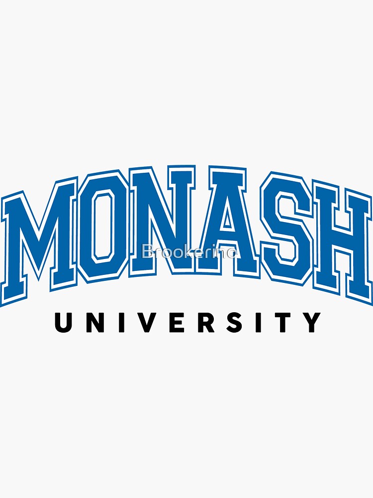 "Monash University Logo" Sticker for Sale by Brookerino | Redbubble