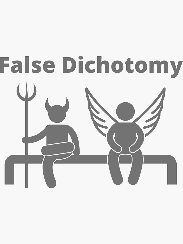 "False Dichotomy" Sticker for Sale by DrakeDuck | Redbubble