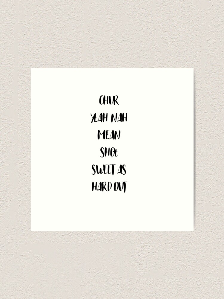 "Kiwi Slang-Kiwi Sayings-New Zealand Slang" Art Print for Sale by ...