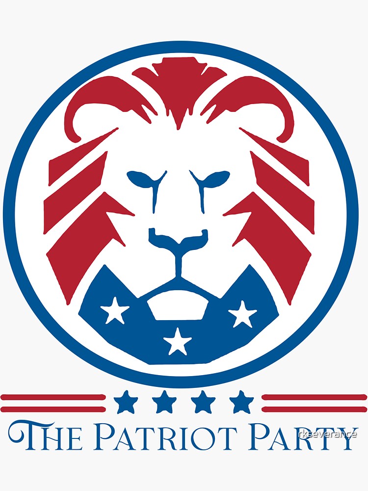 "Patriot Party Logo" Sticker for Sale by rkseverance | Redbubble