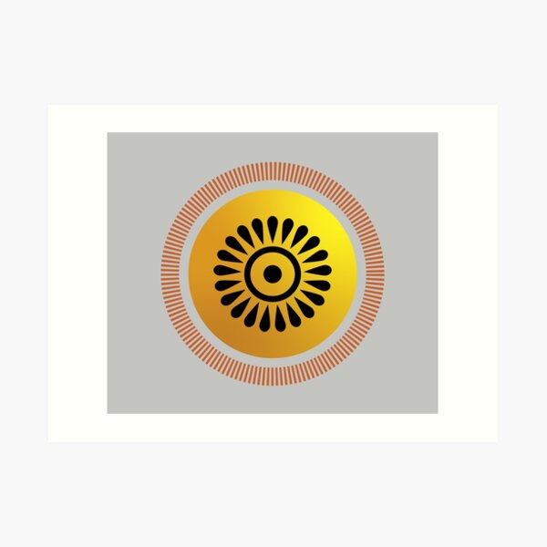 "Adinkra symbol Mako" Art Print by IkonolexiArt | Redbubble