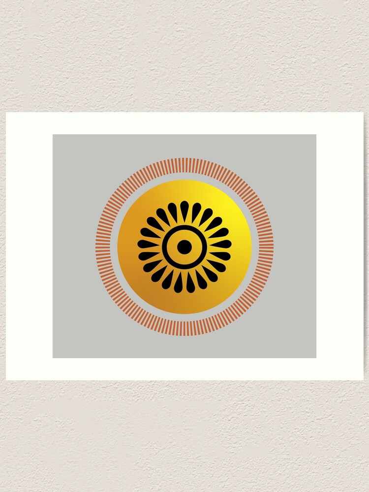 "Adinkra symbol Mako" Art Print by IkonolexiArt | Redbubble